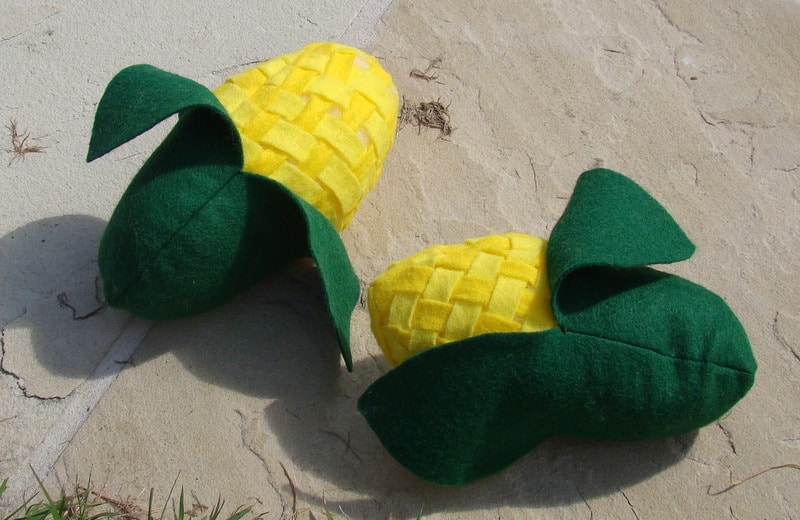 How to sew Felt Corn on the Cob - Cook Clean Craft